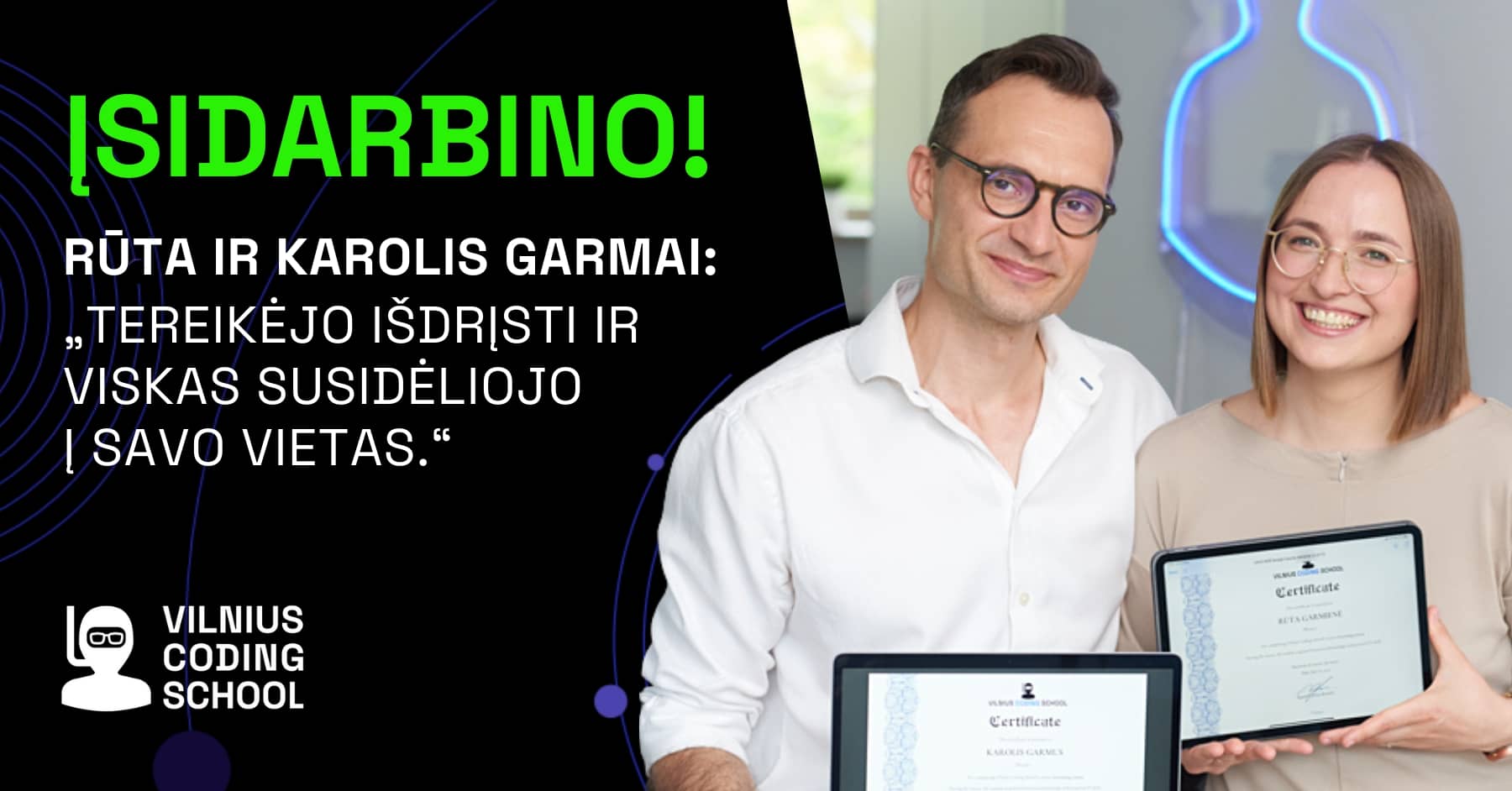 Rūta ir Karolis - Vilnius Coding School