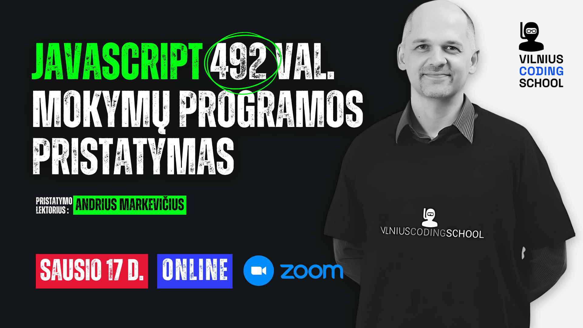 Artėjantys renginiai - Vilnius Coding School