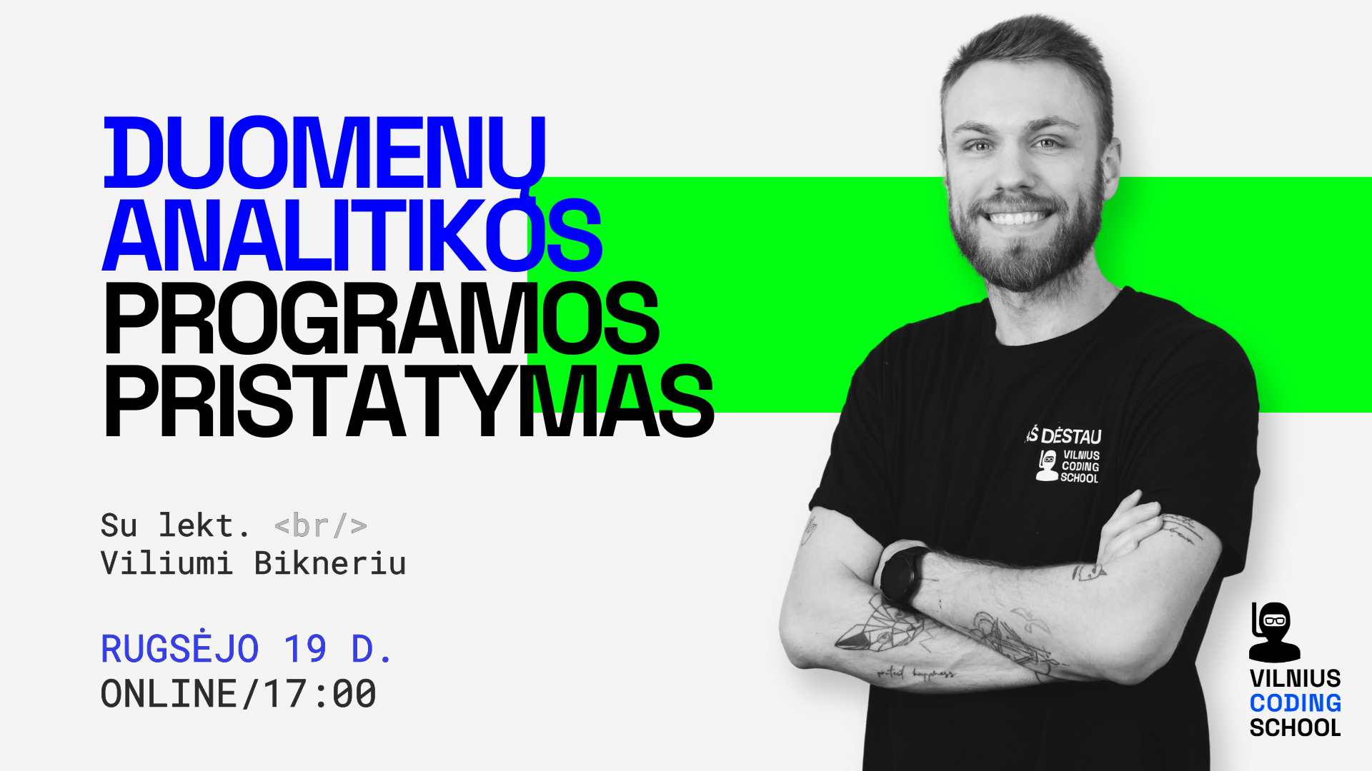 Duomenų analitikos programos pristatymas - Vilnius Coding School